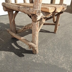 Large Primitive Rustic Tree Branch Throne Arm Chair ~ Raw Wood Limbs - Etsy