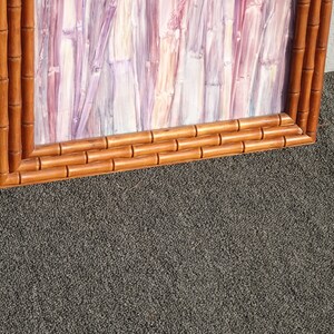 Vintage Bamboo Frame Abstract Watercolor Picture by Susan Wood - Etsy