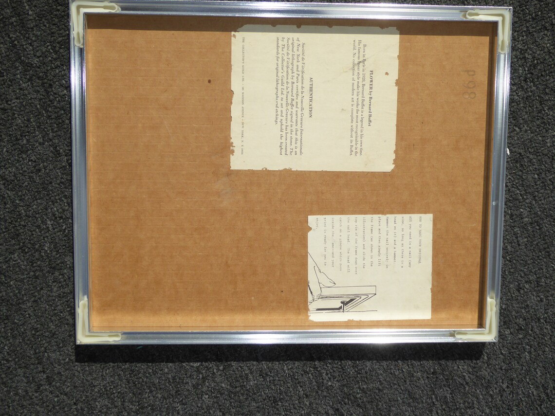 Vintage Mid Century Modern Style Lithograph by Famed Artist - Etsy