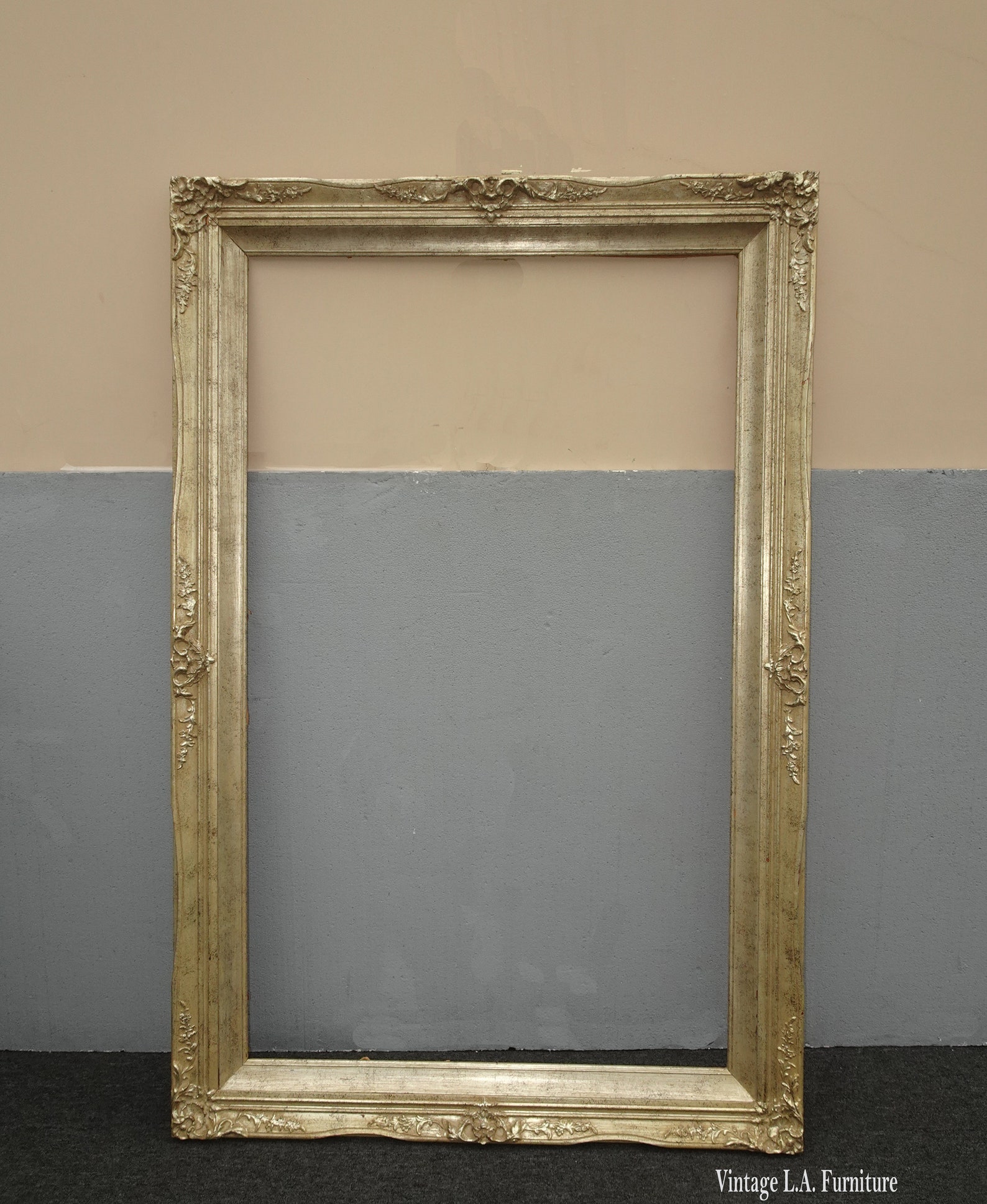 Vintage Large Oversized 69" Tall Silver French Country Picture Frame - Etsy
