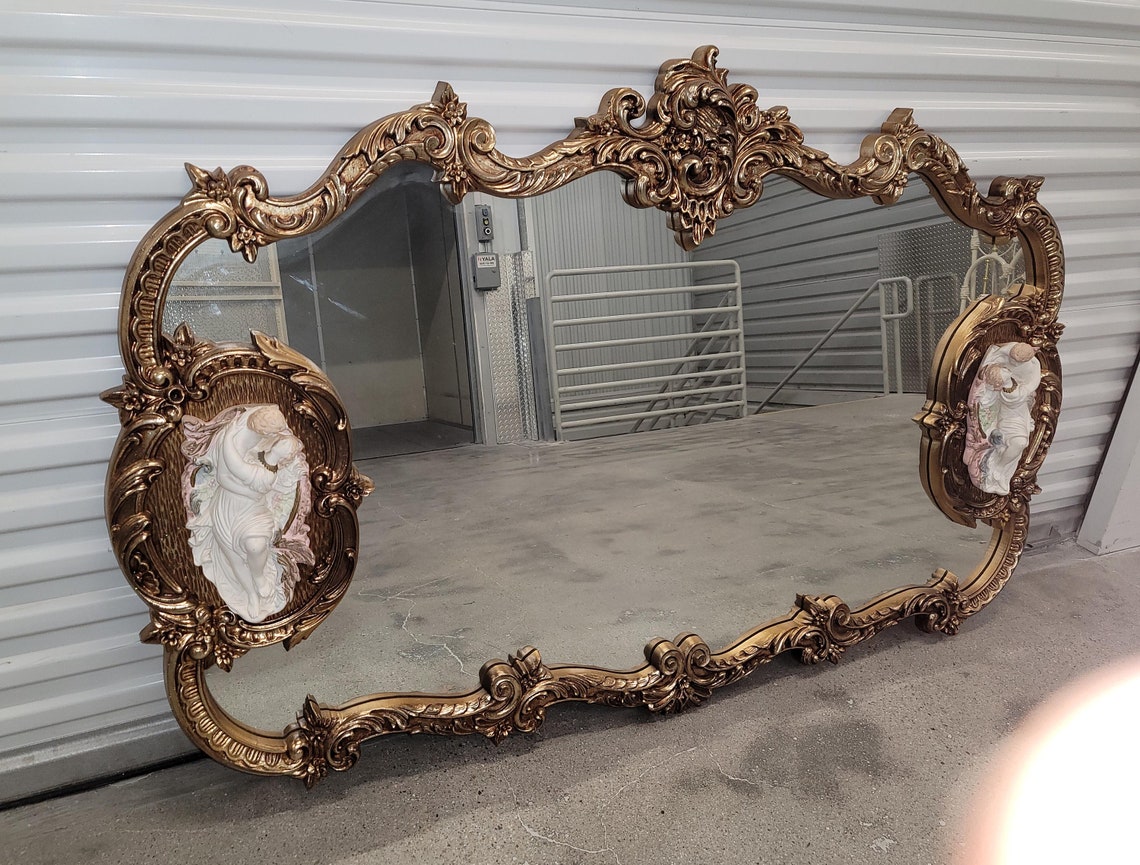 Vintage French Italian Rococo Louis XV Style Gold Wall Mantle - Etsy