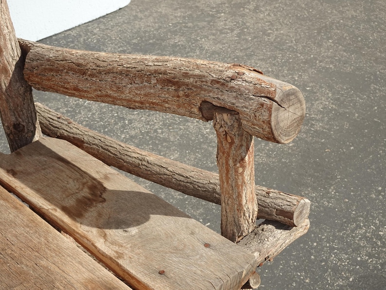 Large Primitive Rustic Tree Branch Throne Arm Chair ~ Raw Wood Limbs - Etsy