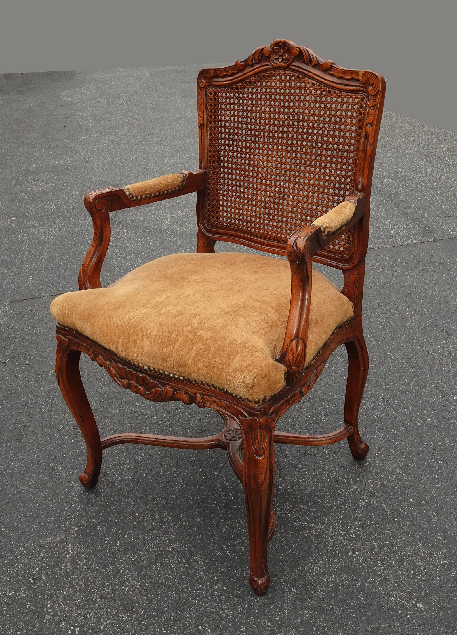 Vintage French Provincial Ornately Carved Gold Accent Cane - Etsy