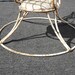 Vintage Mid-century Modern Homecrest White Wire Swivel Rocker Lounge ...