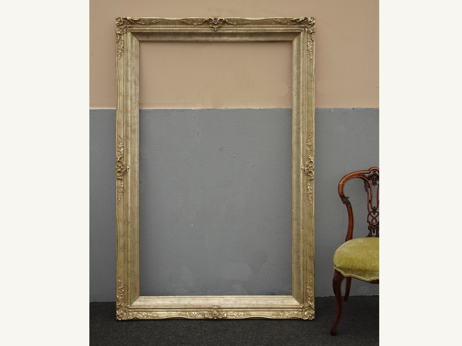 Vintage Large Oversized 69" Tall Silver French Country Picture Frame - Etsy