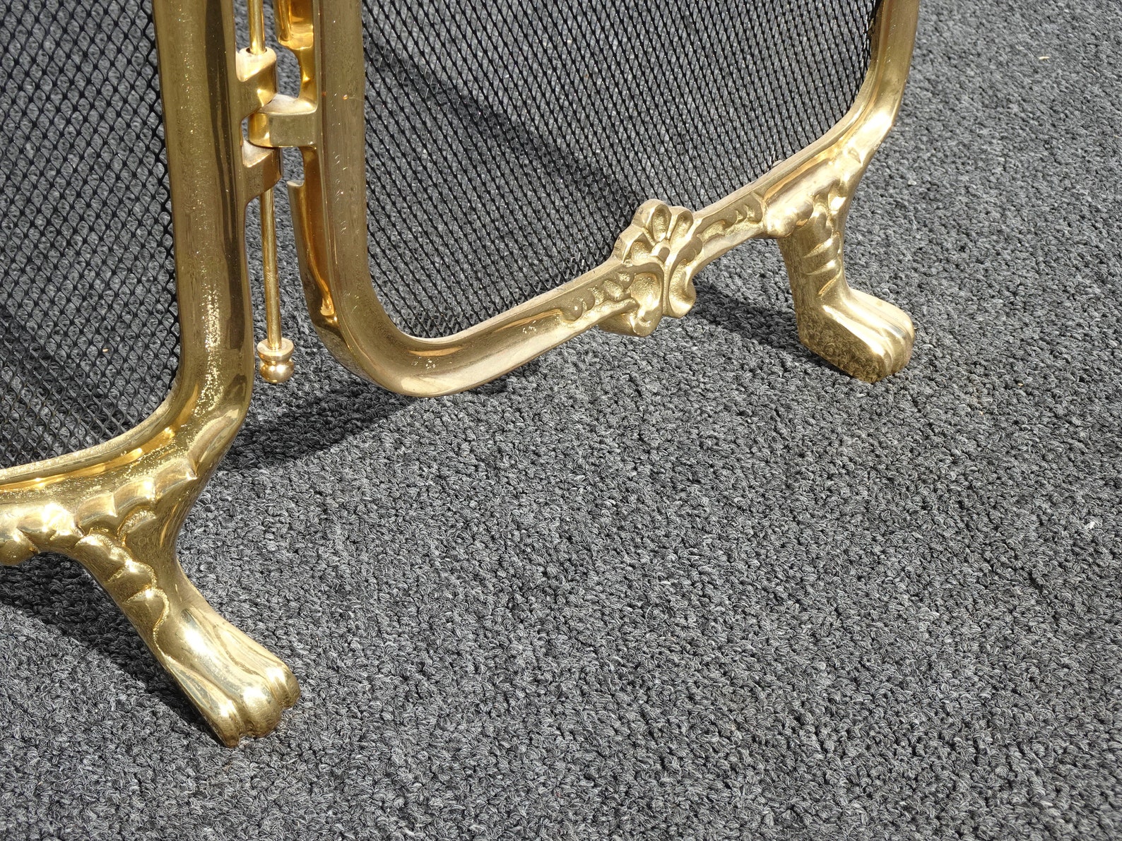 Vintage French Provincial Louis XVI Stye Three Panel Brass - Etsy