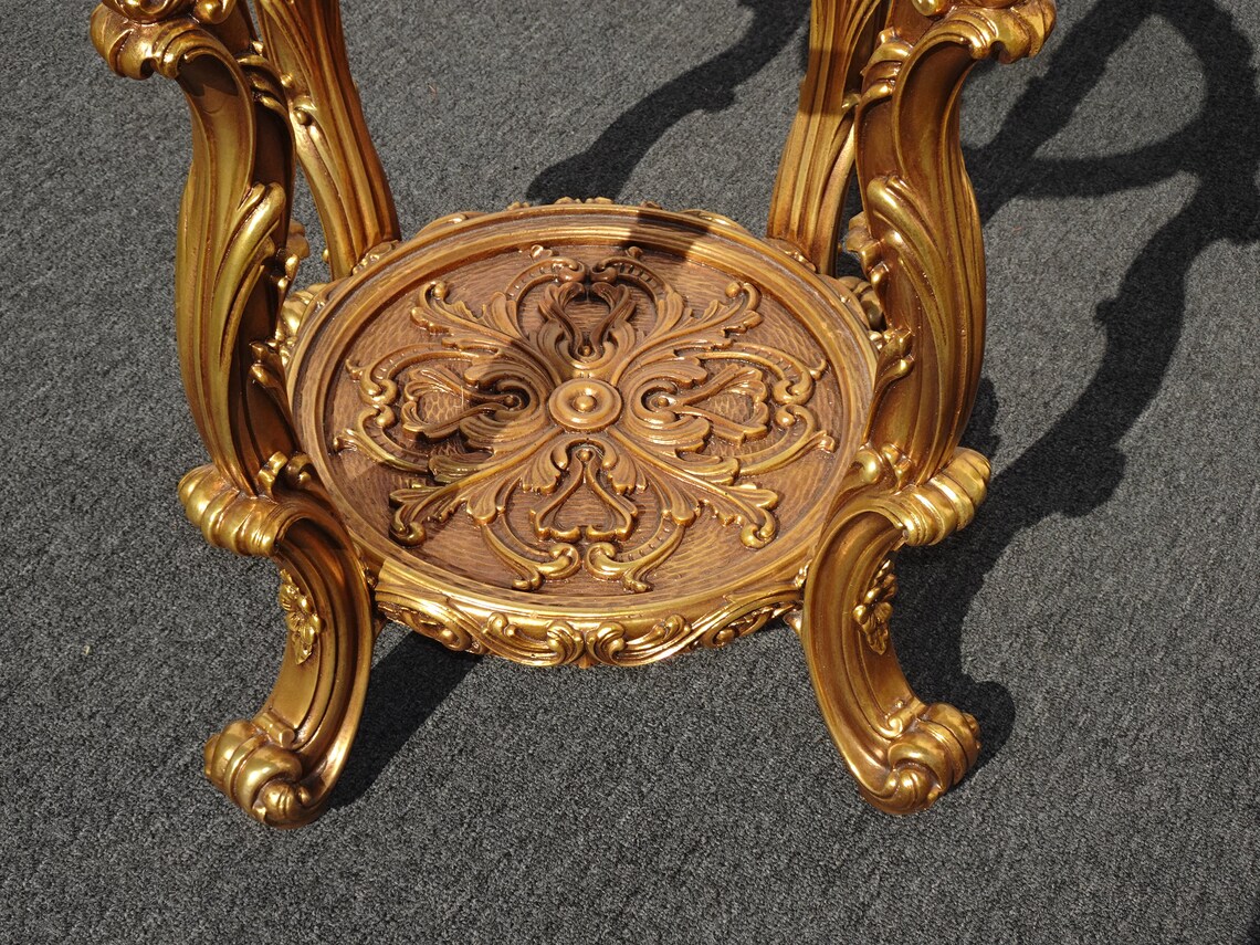 Vintage Gold Rococo Etagere Stand French Provincial Italian - Etsy