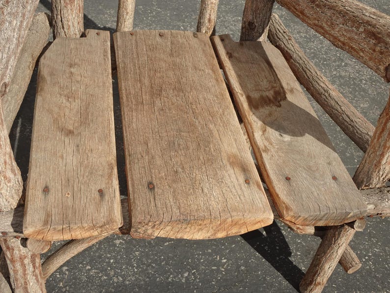 Large Primitive Rustic Tree Branch Throne Arm Chair ~ Raw Wood Limbs - Etsy