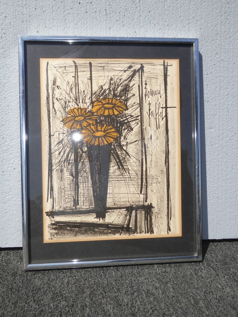 Vintage Mid Century Modern Style Lithograph by Famed Artist - Etsy