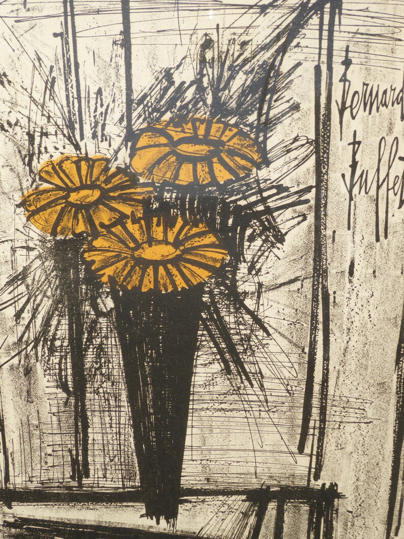 Vintage Mid Century Modern Style Lithograph by Famed Artist - Etsy