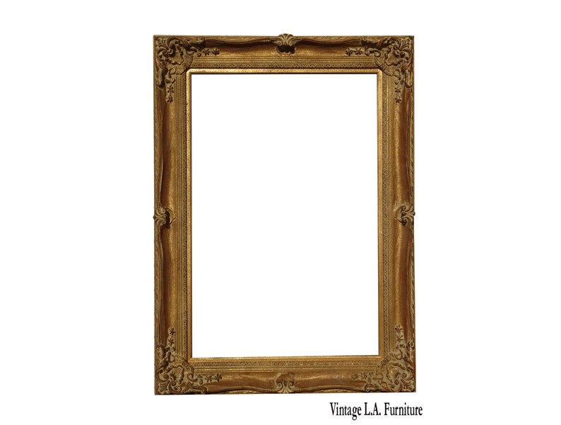 44"high X 33"w Vintage French Gold Picture Frame - Etsy