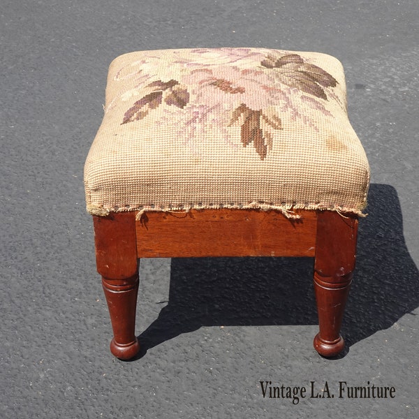 Antique Footstool - Etsy