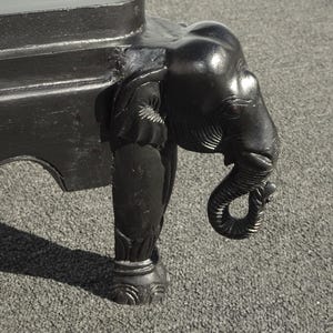 Vintage Black Elephant Coffee Table , Side Table or Bench 2of2 - Etsy