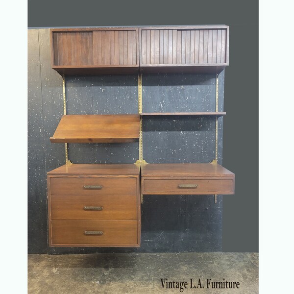 Mid Century Wall Unit - Etsy
