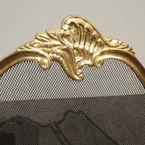 Vintage French Provincial Louis XVI Stye Three Panel Brass - Etsy