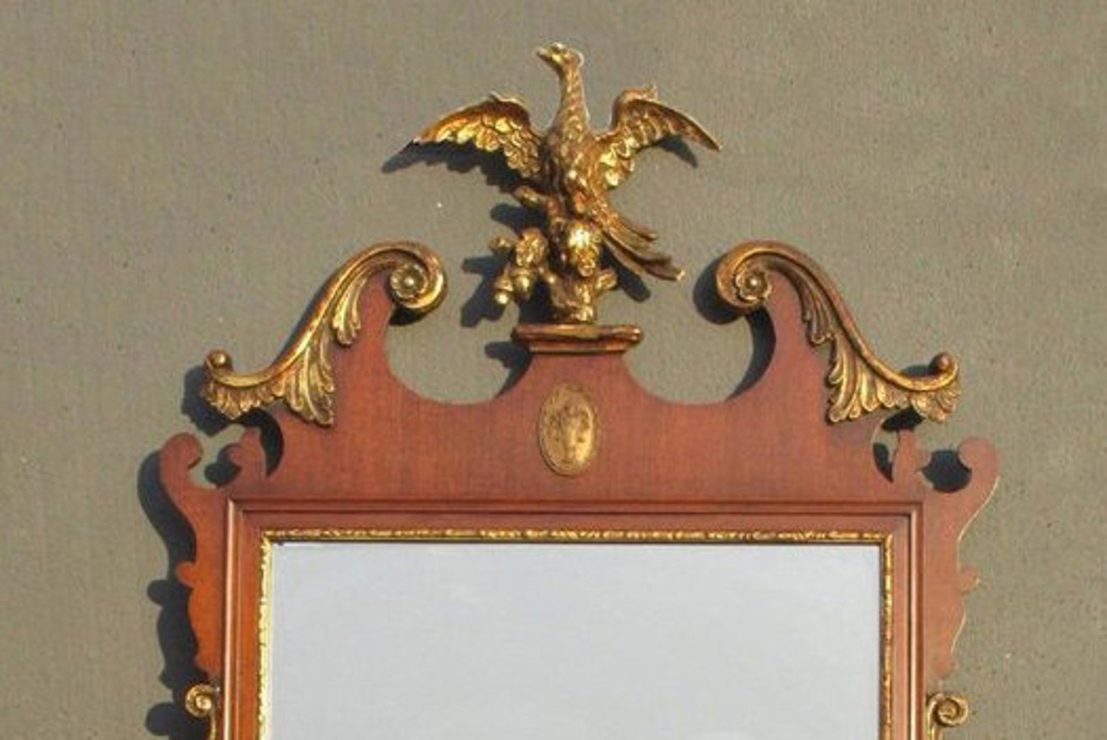 Antique American Chippendale Gold Eagle Crest Wall Mantle - Etsy