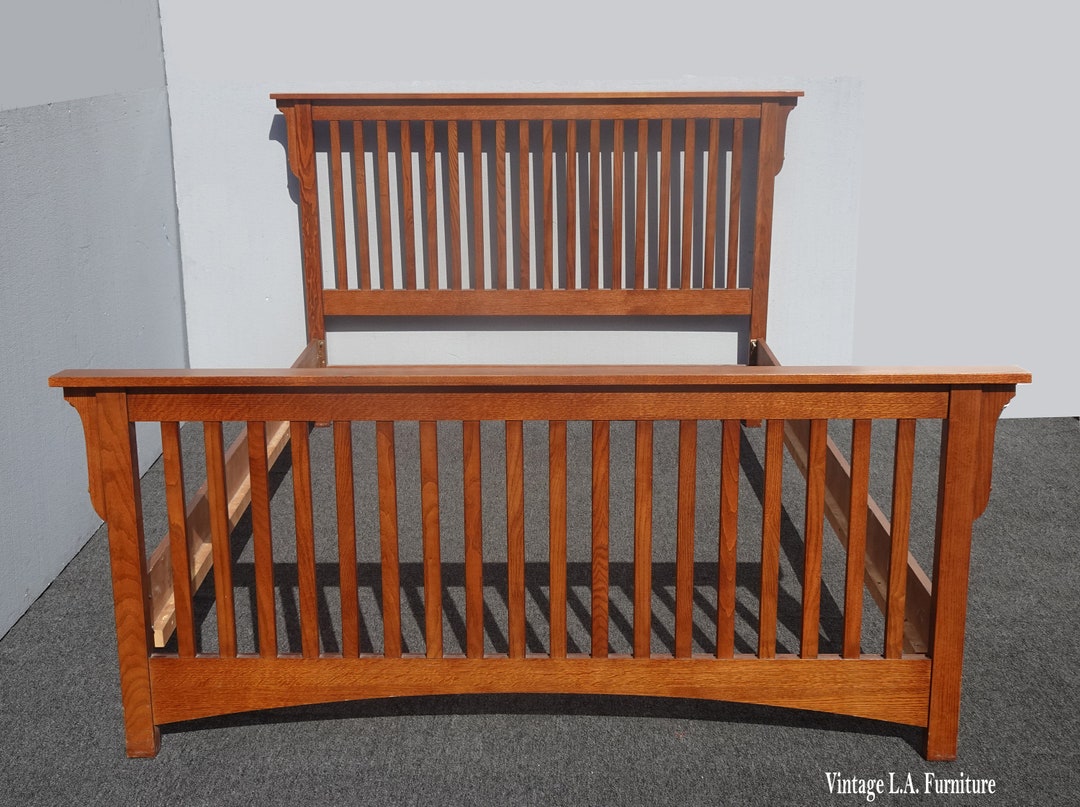 Vintage Mission Stickley Style Bed Frame Headboard W Spindles ~ Basset ...