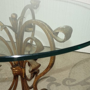 Vintage Hollywood Regency Tole Gold Iron Side Table Made in Italy - Etsy