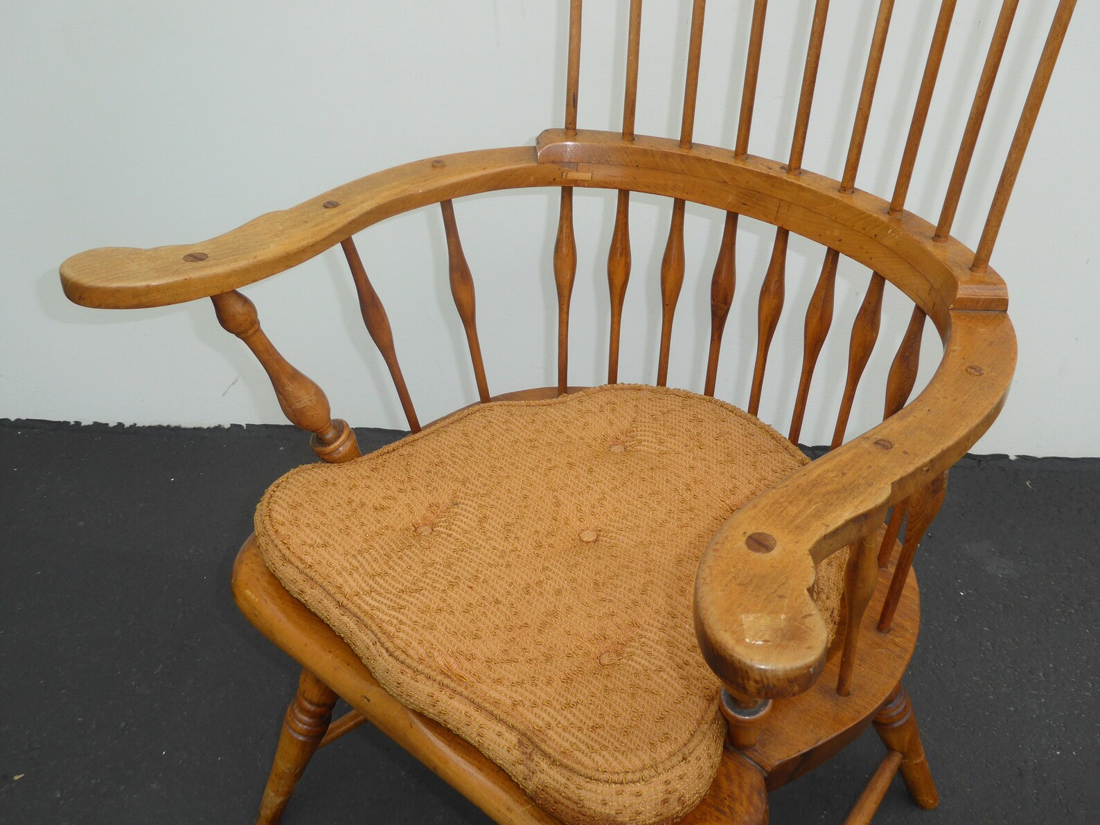 Vintage French Country High Banister Windsor Chair by Jean of Topanga ...