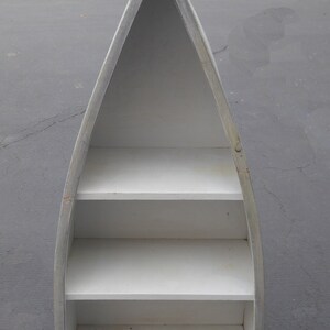Nautical Style Three Tier Gray Row Boat BOOKCASE Book Shelf - Etsy