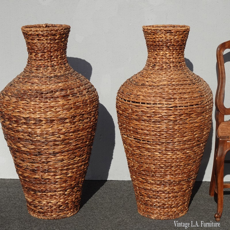 Wicker Vase - Etsy
