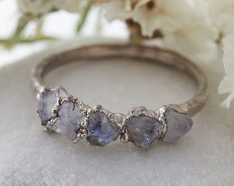 Raw Crystal Wedding Ring - Etsy