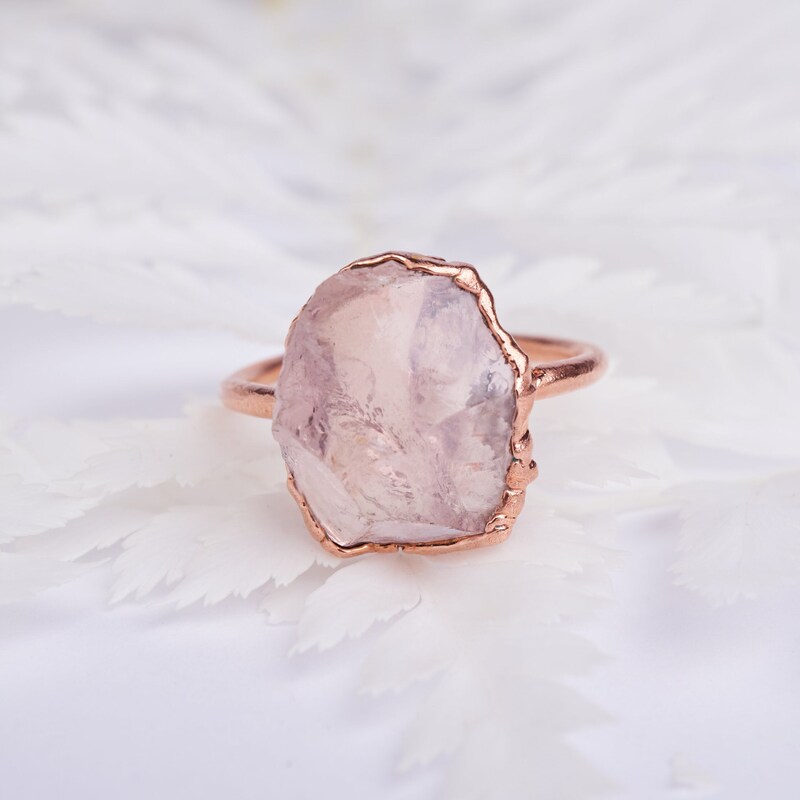 Raw Crystal Rings - Etsy