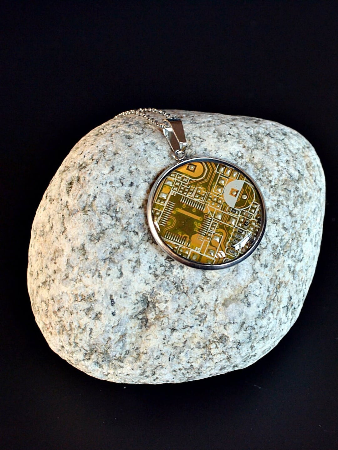 Recycled Upcycled Computer Motherboard Jewelry Necklace Pendant Circuit ...