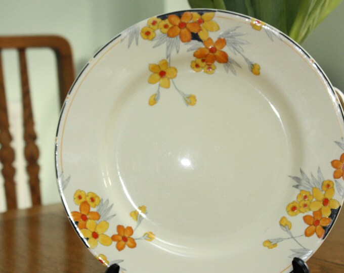 Crown Ducal Art Deco Charlotte Rhead sunburst Design. Large Dinner ...