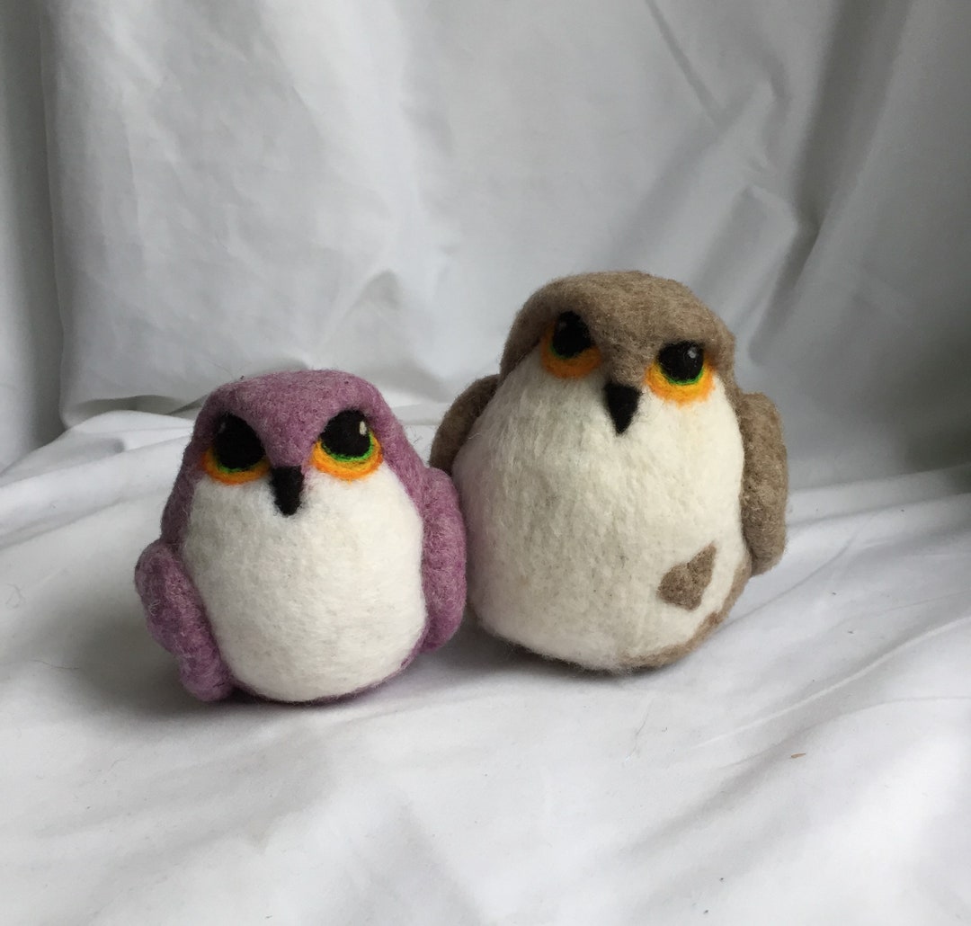 Needle Felted Owl, Needle Felting Tutorial. PDF. Felted Owl Part 1 ...