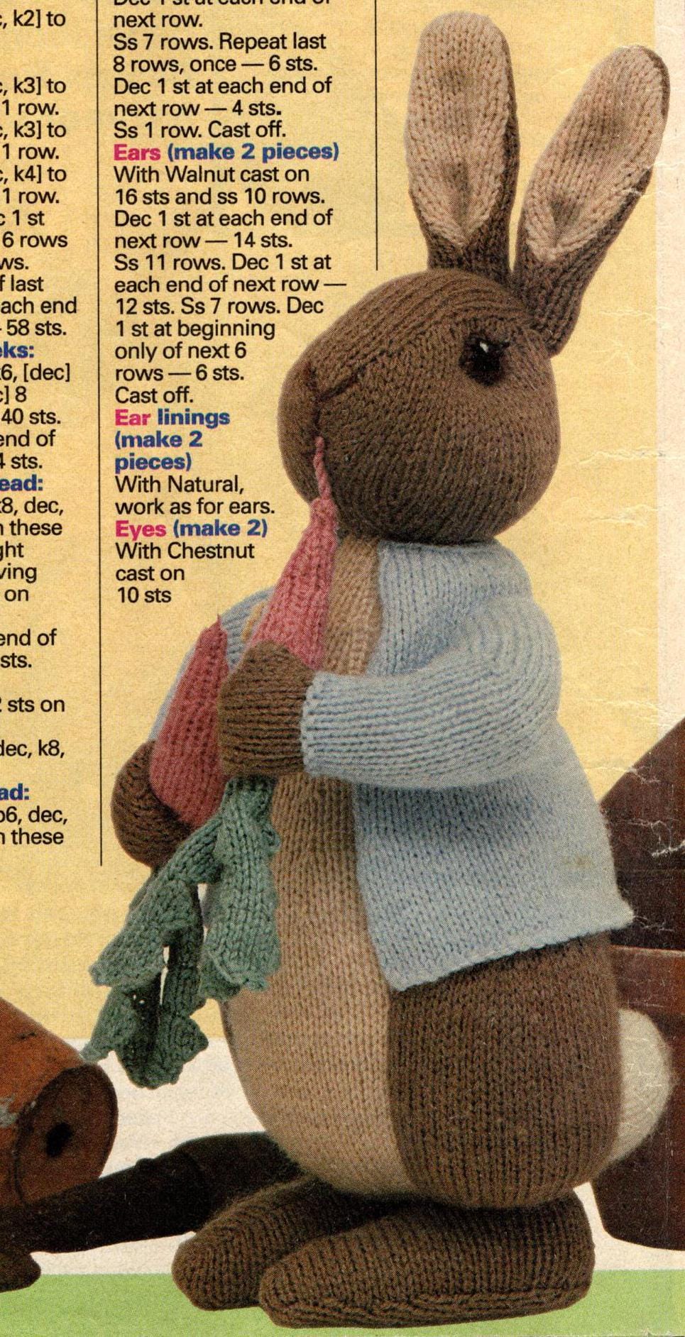 Beatrix Potter, Knitting Patterns, Peter Rabbit, Jeremy Fisher Only ...