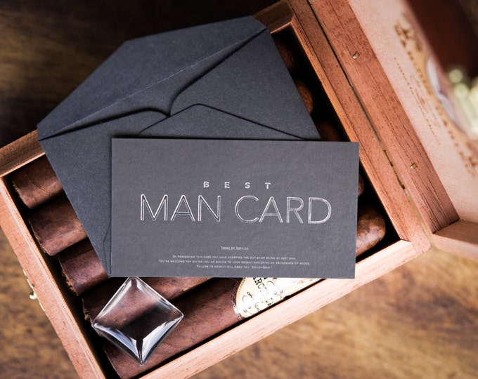 Will You Be My Best Man FUNNY Best Man Proposal the MAN CARD - Etsy