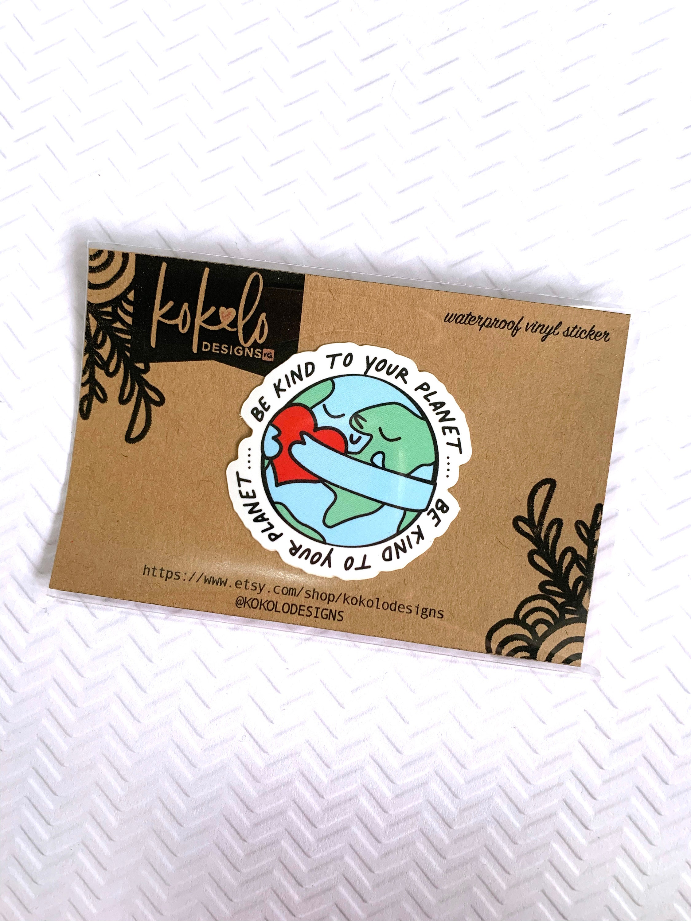 Save Our Planet Be Kind to Your Planet Vinyl Sticker for Water | Etsy