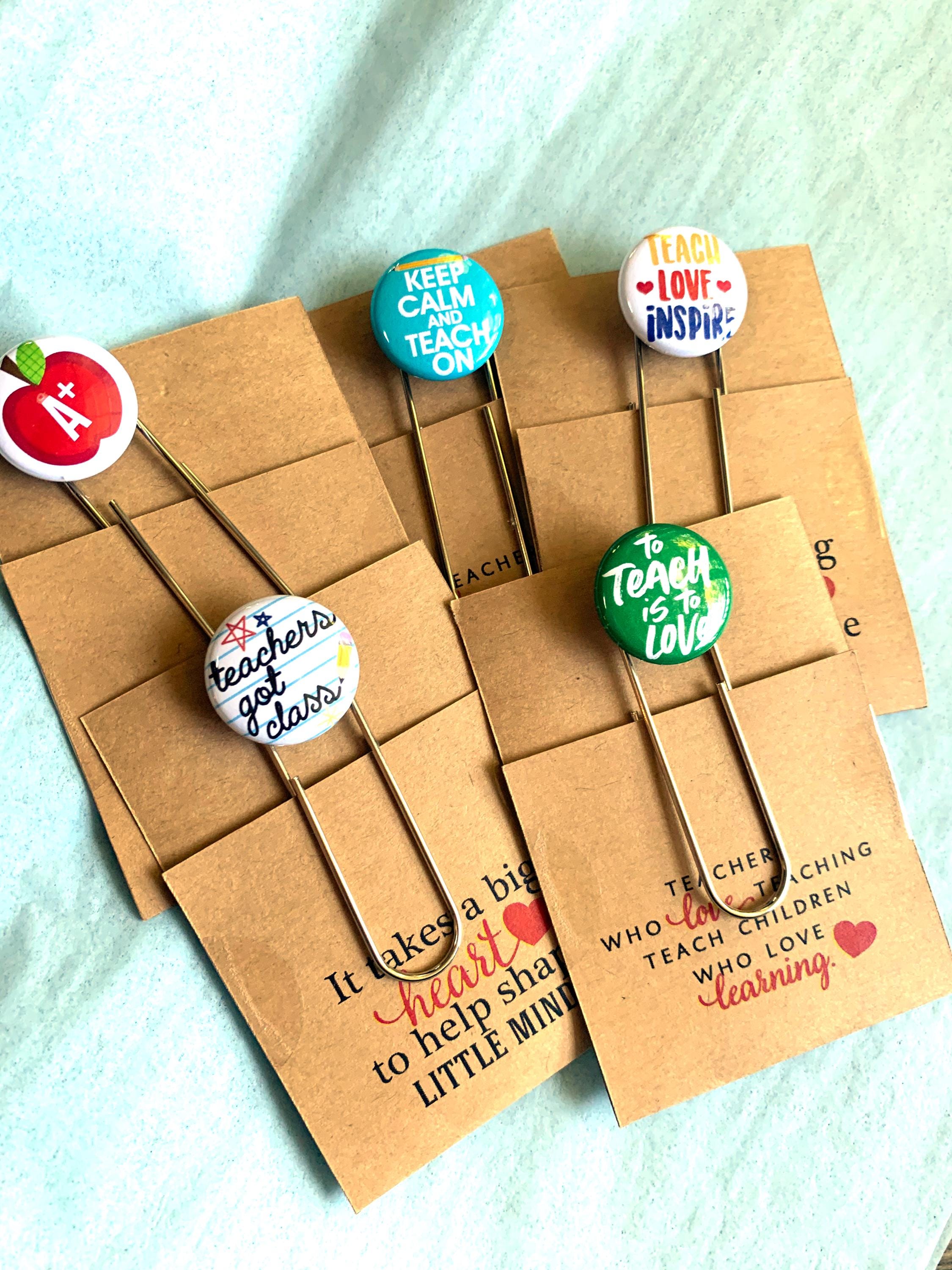 Teacher Gift- Teacher Appreciation Book Mark Planner Clip- on Giftable ...