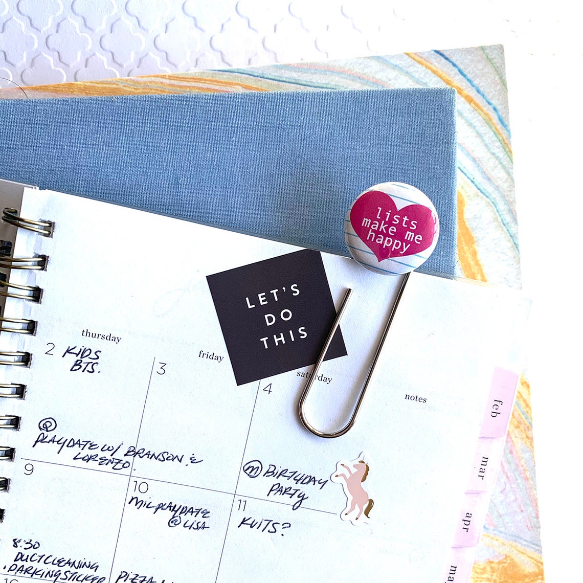 Jumbo Planner Clip Jumbo Bookmark Jumbo Paper Clip Gift for - Etsy