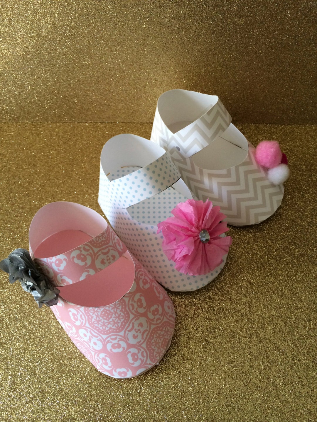 Baby Shower Baby Shoe Favor PRINTABLE PDF - Etsy Canada