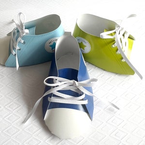 Baby Boy Shower Paper Shoe Printable Favor Sneaker- Printable PDF File ...
