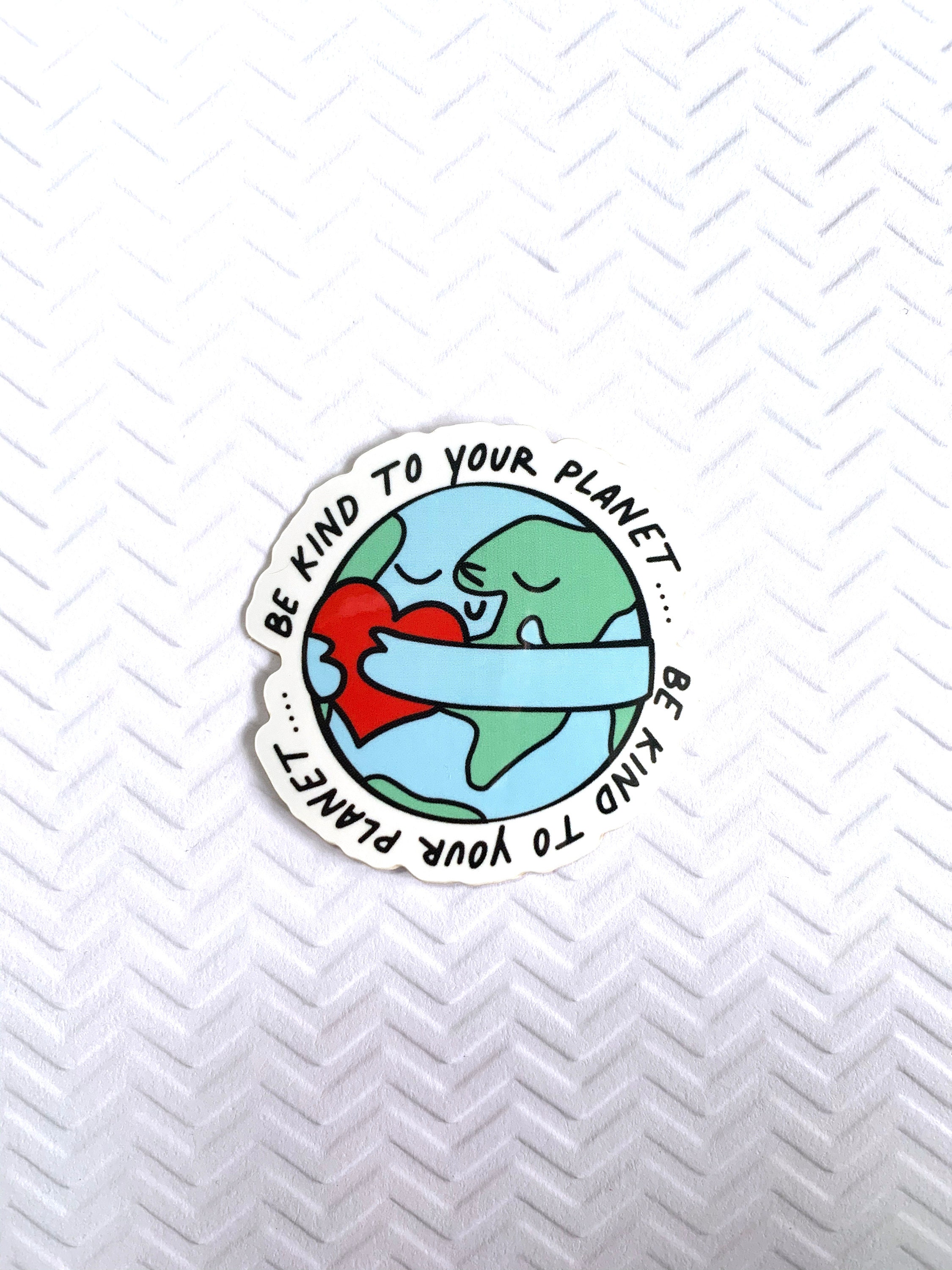Save Our Planet Be Kind to Your Planet Vinyl Sticker for Water | Etsy