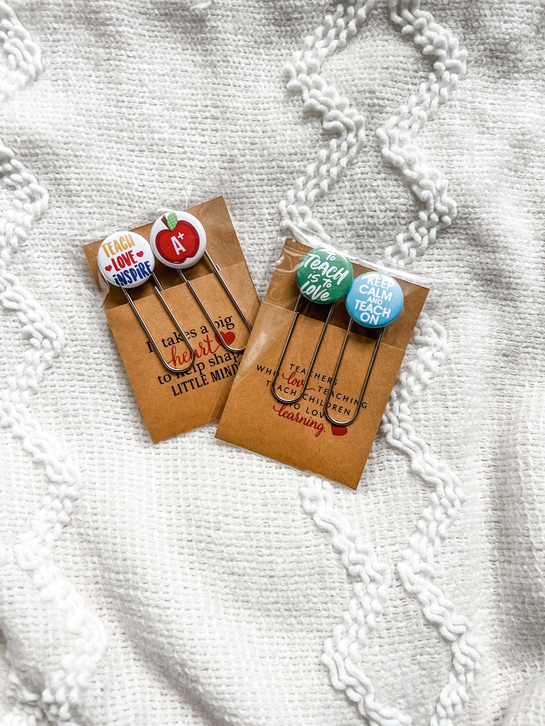 Teacher Gift- Teacher Appreciation Book Mark Planner Clip- on Giftable ...