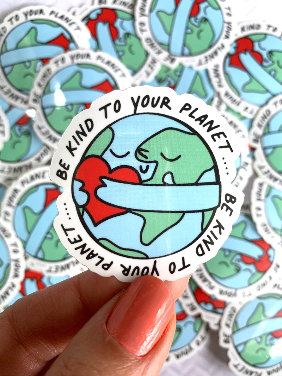 Save Our Planet Be Kind to Your Planet Vinyl Sticker for Water Bottle 2 ...