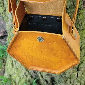 Yellow Hexagonal Honey Bee Leather Ladies Handbag - Etsy