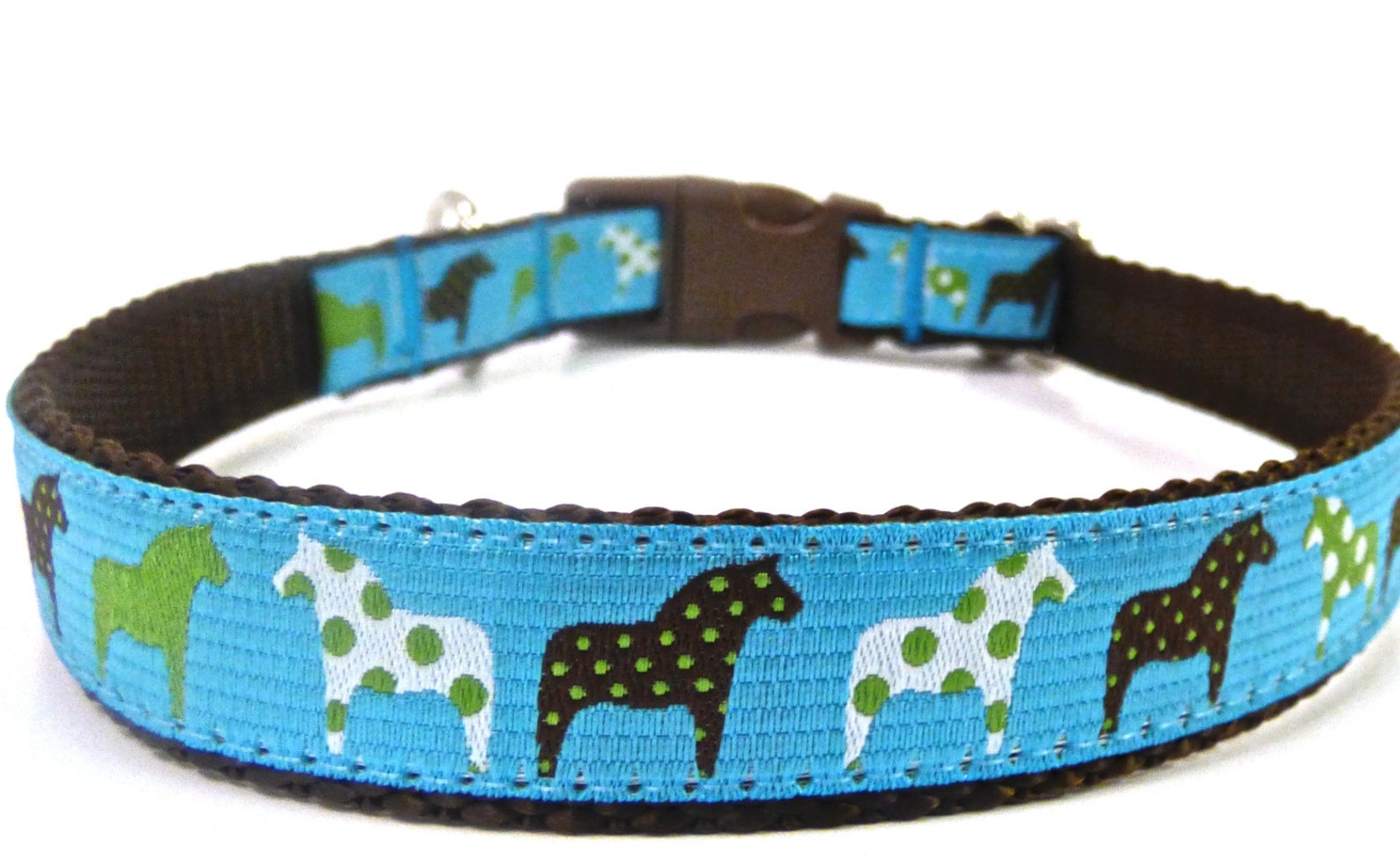 Dala Horse Dog Collar Horse Dog Collar Polka Dot Dog Collar | Etsy