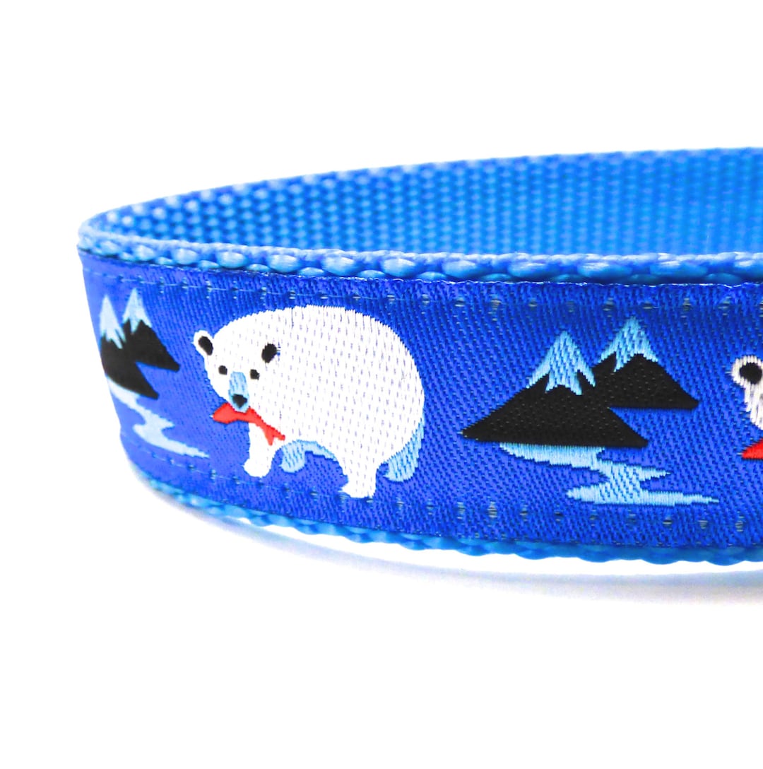 Polar Bear Dog Collar, Mountains Dog Collar, Handmade Dog Collar ...