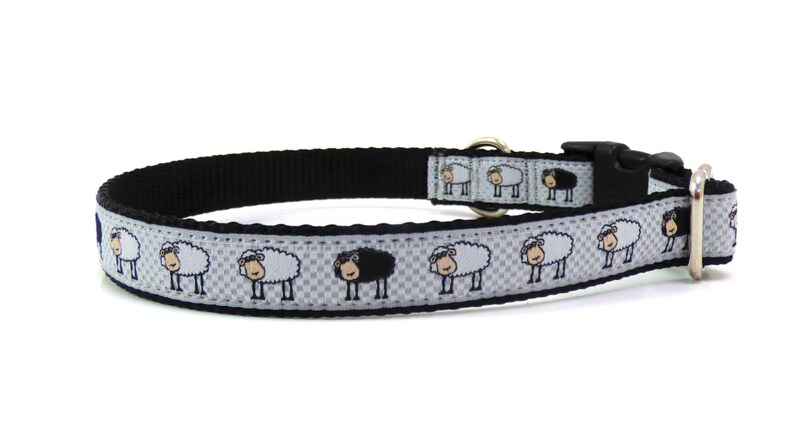 Sheep Dog Collar, Black Sheep, Farm Dog Collar, Animal Dog Collar ...