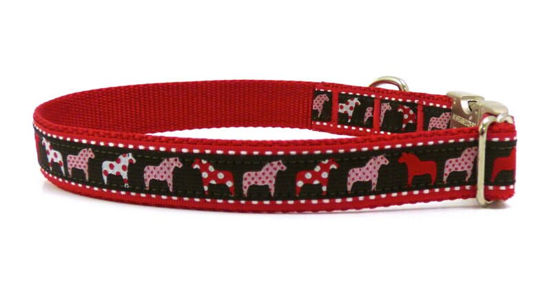 Dala Horse Dog Collar Polka Dot Dog Collar Horse Dog Collar | Etsy