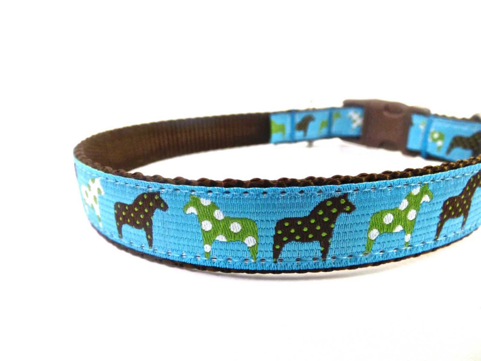 Dala Horse Dog Collar Horse Dog Collar Polka Dot Dog Collar | Etsy