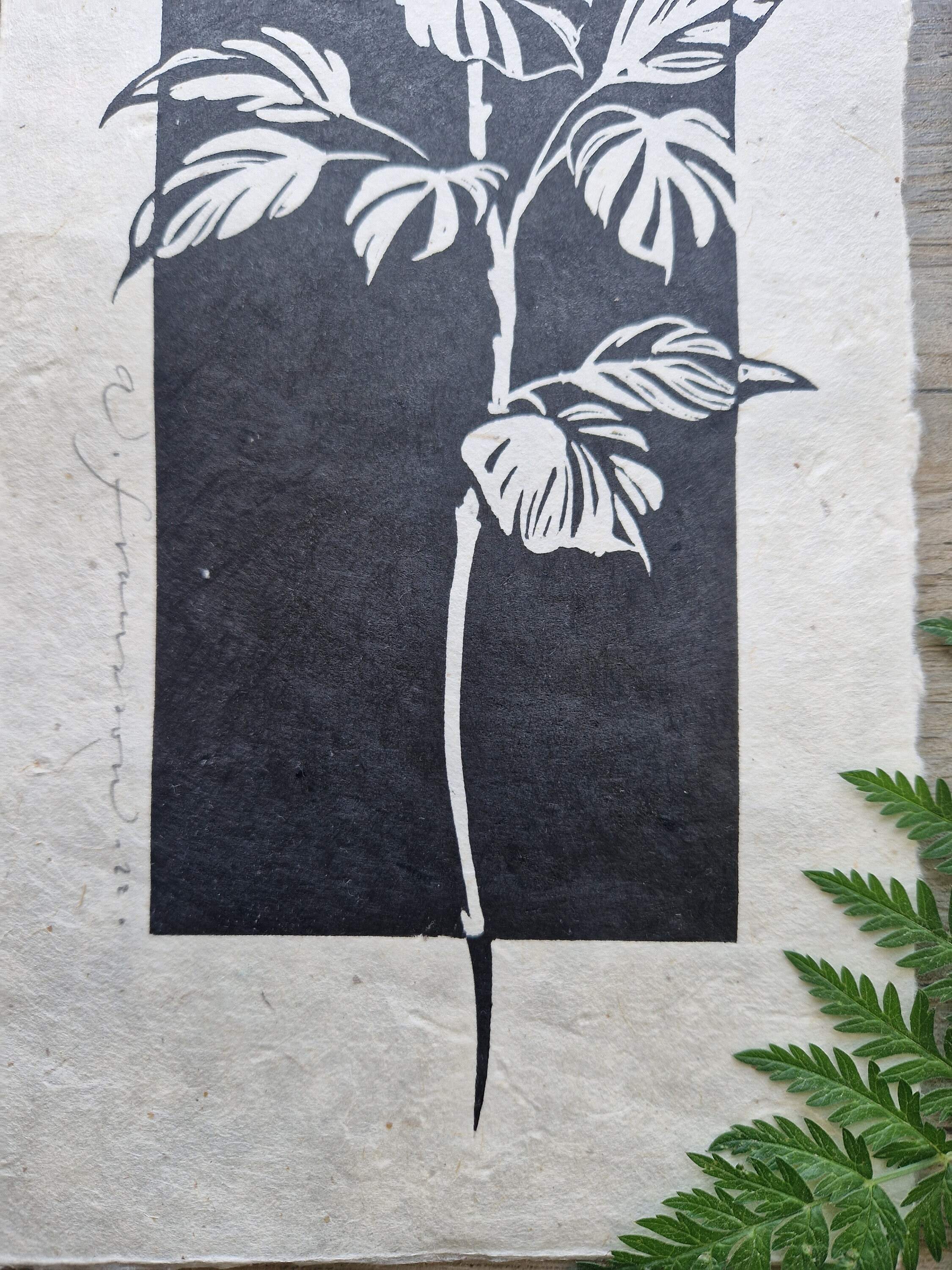 ROSE - Handmade Block Print - Linocut - Etsy