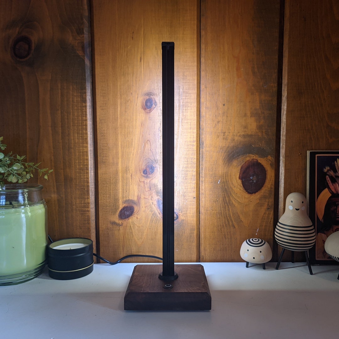 Wood / Aluminum LED Accent Lamp: Dimmable Directional Desk Light Lamp ...