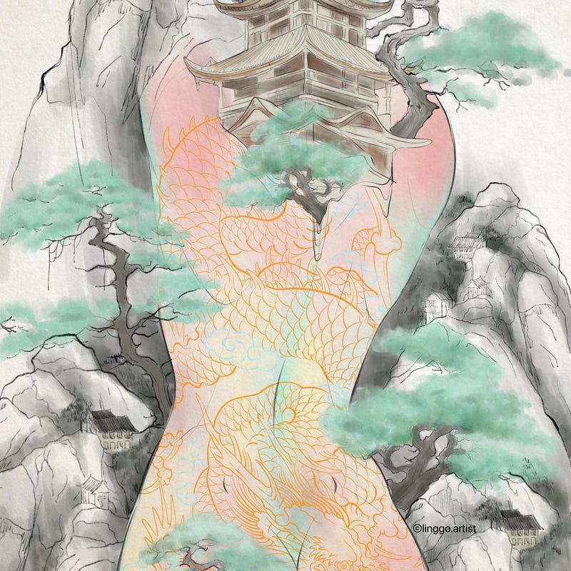 Chinese Body Painting - Etsy