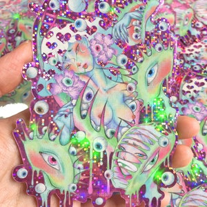 Erotica Venus Flytrap Girl, Weird Sticker, Sexy Sticker, Bizarre Plants ...